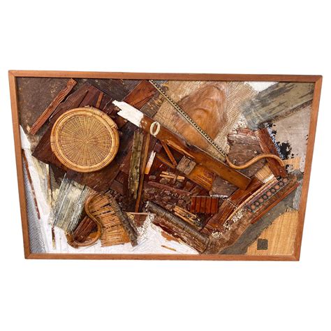 Robert Salleroli American Abstract Wood Assemblage Monumental Cabinet