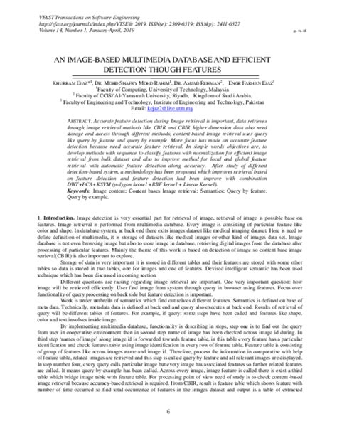 Pdf An Image Based Multimedia Database And Efficient Detection Though