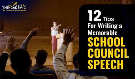 12 Tips For Writing A Memorable School Council Speech