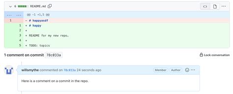 Comments On Individual Commits Made Outside A Pull Request No Longer Appear In The Pull Request