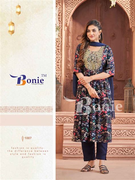 Bonie Meghana Vol 1 Rayon Mill Printed Readymade Suit Online Womens