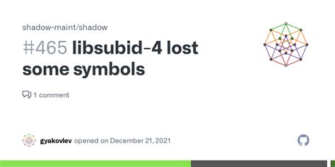 libsubid 4 lost some symbols · issue 465 · shadow maint shadow · github