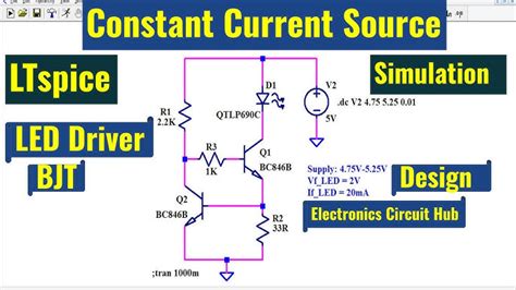 Ltspice Transistor Constant Current Ir Led Driver Circuit 51 Off