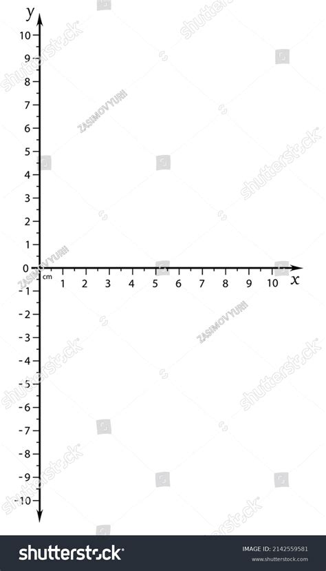 Cartesian Coordinate System Vector Illustration Template เวกเตอร์สต็อก ปลอดค่าลิขสิทธิ์
