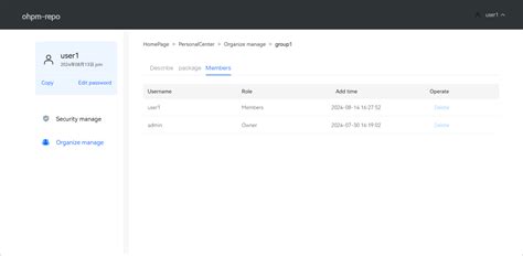 Organization Management Functions Ohpm Repo Private Repository Setup Tool Deveco Service