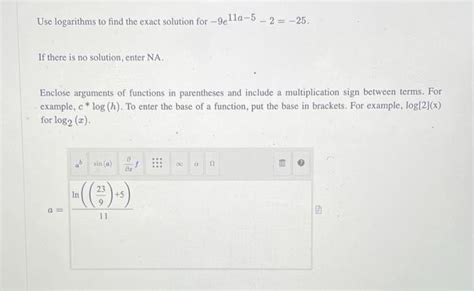 solved use logarithms to find the exact solution for