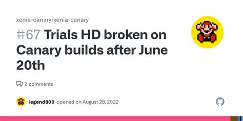 Trials Hd Broken On Canary Builds After June 20th · Issue 67 · Xenia