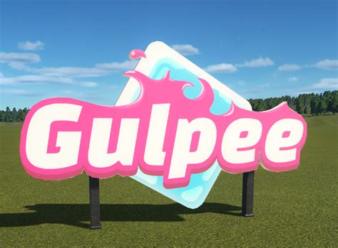 Gulpee Slush Sign Standing Sign 2 Planet Coaster Wiki Fandom