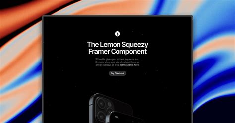 Lemon Squeezy In Framer
