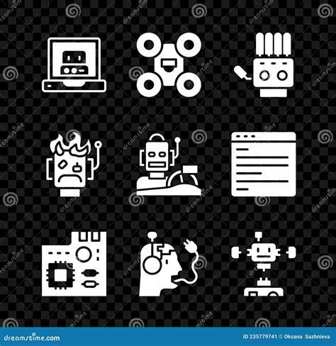 Set Creating Robot Drone Mechanical Hand Motherboard Digital Chip Robot Charging Battery