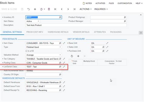 Configuration Lot Serial With Custom Date Format Acumatica Developers