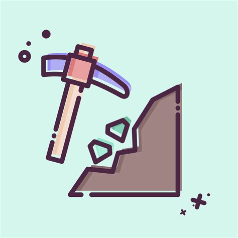 Icon Mining Related To Mining Symbol Mbe Style Simple Design