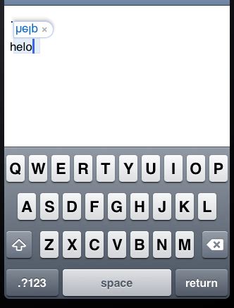 Objective C Custom Text Field Mirrored Autocorrect Stack Overflow