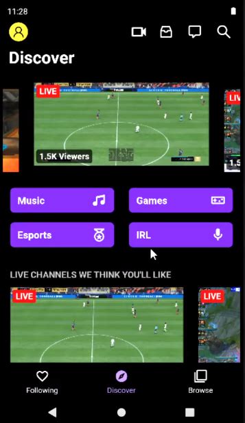 GitHub Euphranos Flutter Twitch Clone Ui