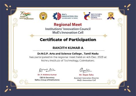 Ranjith Kumar On Linkedin Today I Have Attended Iic Regional Meet Of Coimbatore Zone At Nehru Arts…