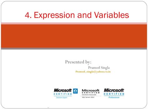 49 Ssis 2008r2training Expression And Variables Ppt