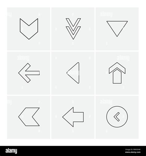 Arrows Directions Pointer Arrow User Interface Pointer Up Down Left Right