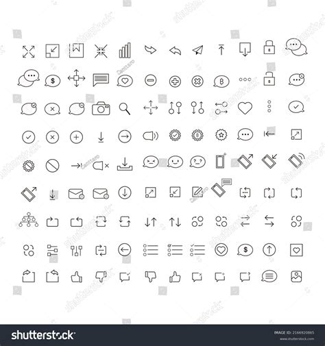 Ui Icons Web Ios Android Ux Stock Vector Royalty Free 2166920865 Shutterstock