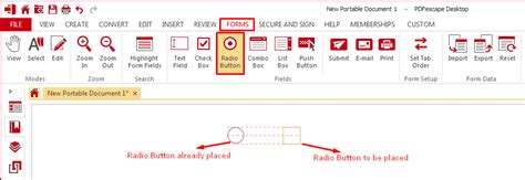 configuring a radio button on a pdf form pdfescape