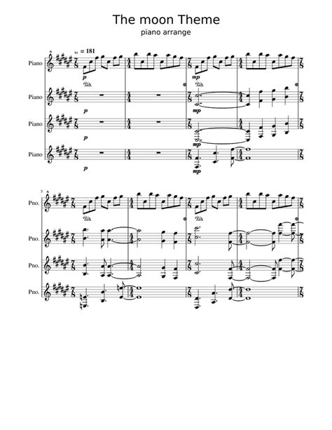 Ducktales The Moon Theme ~piano Arrange~ Sheet Music For Piano