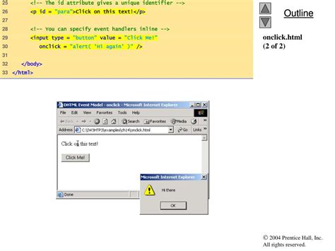 ppt chapter 14 dynamic html event model powerpoint presentation