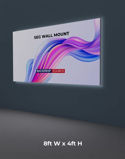 Wall Mounted Seg Light Box Custom Backlit Display For Retail And Events
