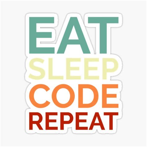 Eat Sleep Code Repeat Swift Programmer Sticker For Sale By
