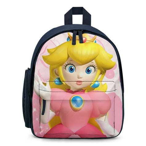 Princess Peach Backpack Bookbag Casual Daypack Travel Backpacks For