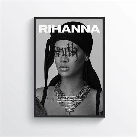 Rihanna Poster Rapper Posters