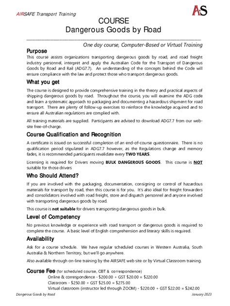 Fillable Online Online Iata Dangerous Goods Training Initial