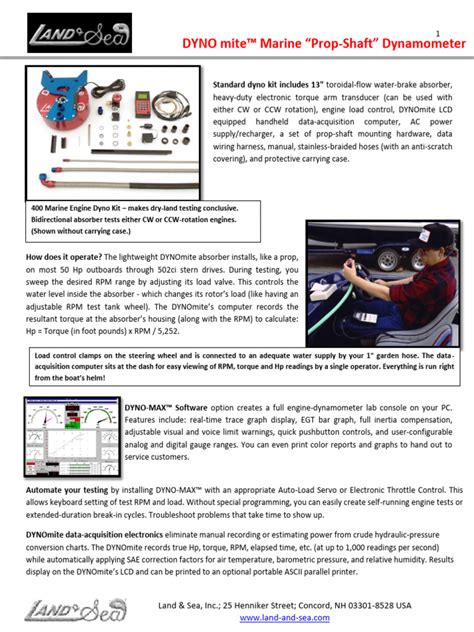 5dyno Mite Marine Prop Shaft Dynamometer Pdf