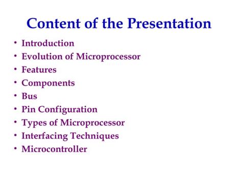 Overview Of Microprocessor And Its Evolution Ppt