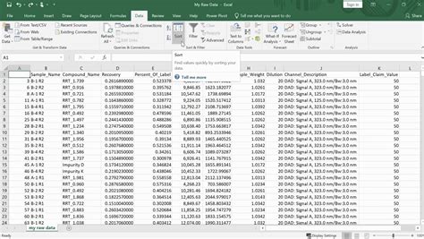 How To Sort Your Data Excel In Science How To Sort Your Data Excel In Science