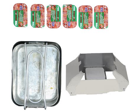 Bcb British Army Cook Set Stove Mess Tins Fuel Camping Hiking Surplus