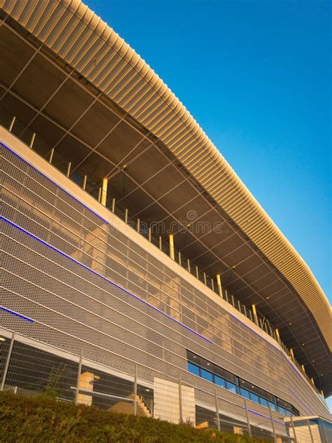 Facade And Roof Of Modern Football Stadium Editorial Stock Image