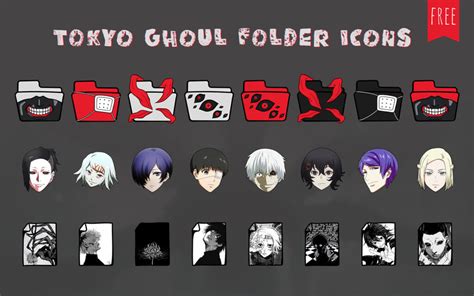 👻 Tokyo Ghoul Folder Icons Unleash Your Dark Desktop
