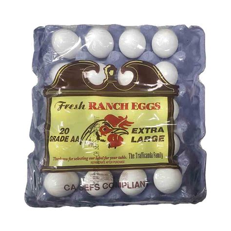 Trafficanda Ranch Eggs 20 Grade Aa Extra Large Eggs Mgkglattkosher