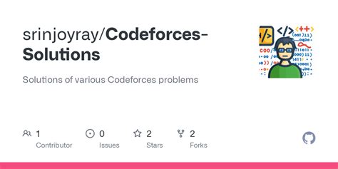 github srinjoyray codeforces solutions solutions of various