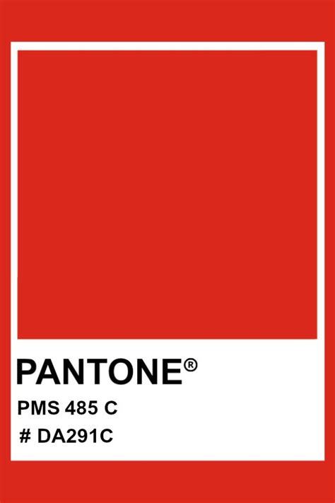 Pantone 485 C Pantone Color Pantone Colour Palettes Pantone Green Flash