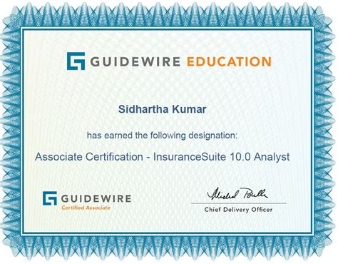 Sidhartha Kumar On Linkedin Successfully Completed Guidewire Associate Certification Hope To