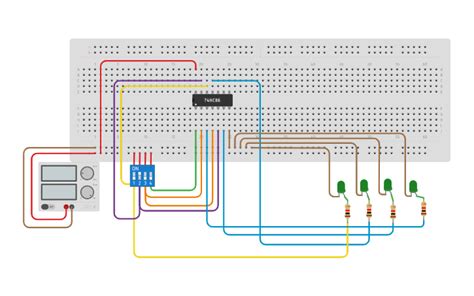 Circuit Design Binary To Gray Code Tinkercad