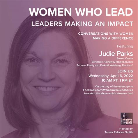 Women Who Lead Join Me For Our Next Women Who Lead