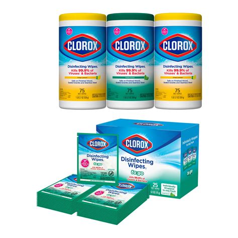 Clorox Wipes 700 Count Clorox Disinfecting Wipes 75 Pc Assorted