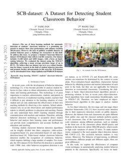 SCB Dataset A Dataset For Detecting Student Classroom Behavior DeepAI