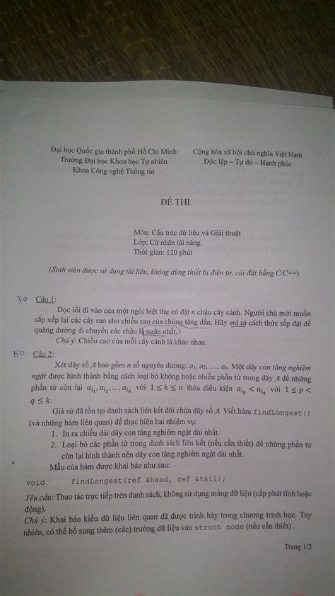 Pdf Cấu Trúc Dữ Liệu Và Giải Thuật Đh Khoa Học Tự Nhiên Hcm Ts Bùi