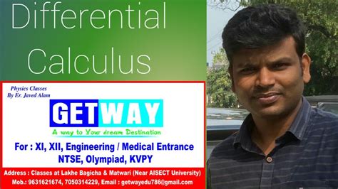 elements of calculus lecture 1 differential calculus class 11