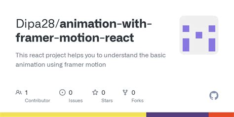 github dipa28 animation with framer motion react this react project
