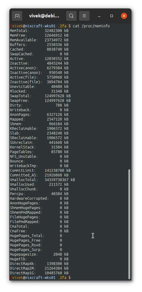 how to check memory utilization and usage in linux nixcraft