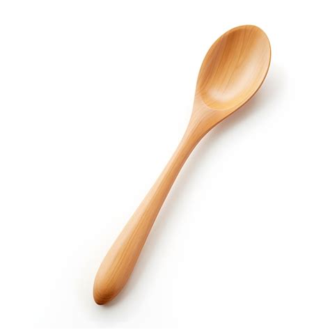 Premium Ai Image New Wooden Spoon Isolated On A White Background
