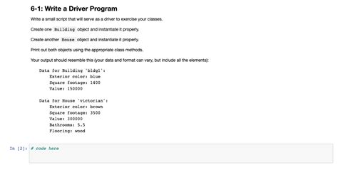 Solved Add Instance Variables To The Building Class Chegg